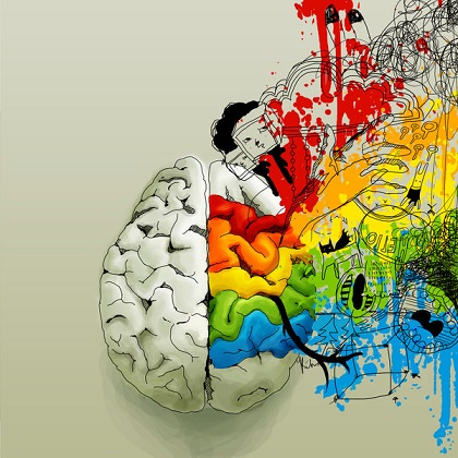 Download Artistic Brain Image